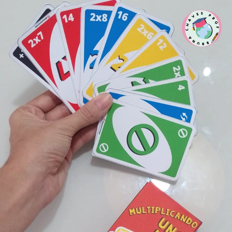 Jogo UNO da Multiplicação – Loja de atividades Pedagógicas | Bruna Chaves
