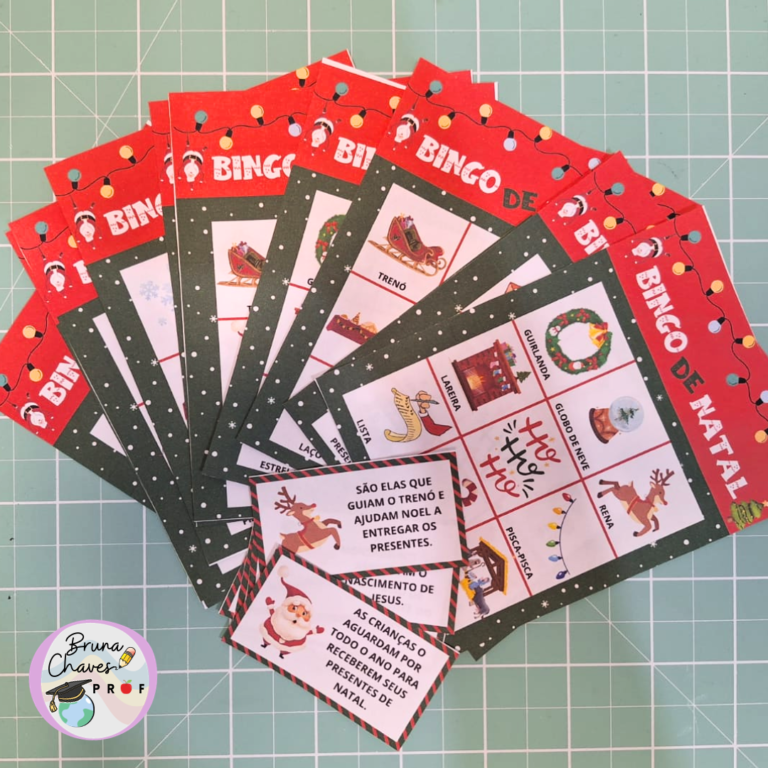 Bingo de Natal – Loja de atividades Pedagógicas | Bruna Chaves