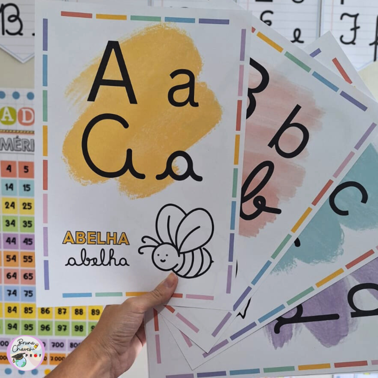 Alfabeto de parede – Loja de atividades Pedagógicas | Bruna Chaves